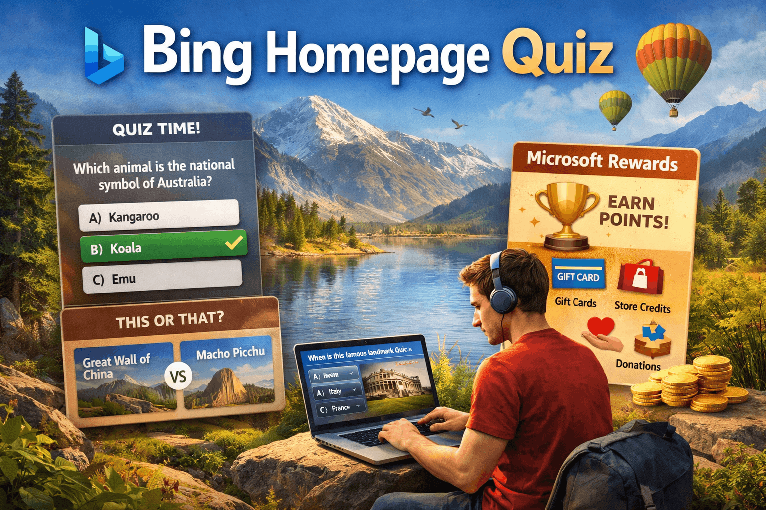 How to play Bing Homepage Quiz (January) 2026 - DPSA Vacancies